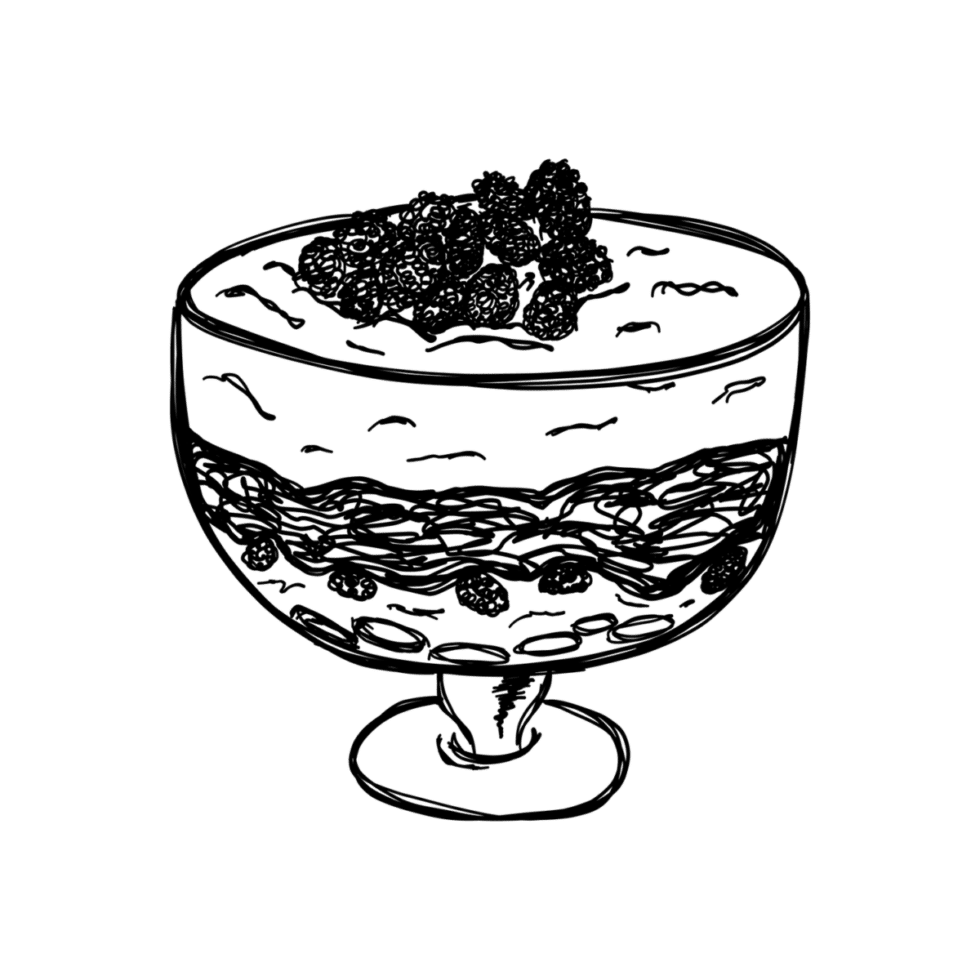 Premium 'Trifle' Illustration | Festive Food