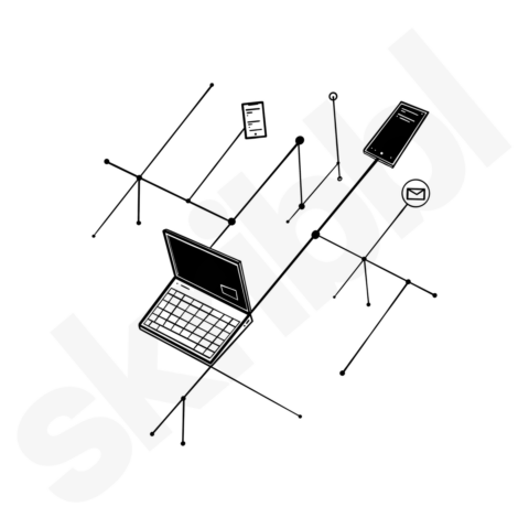 'Connected Devices' Illustration | Business Networking