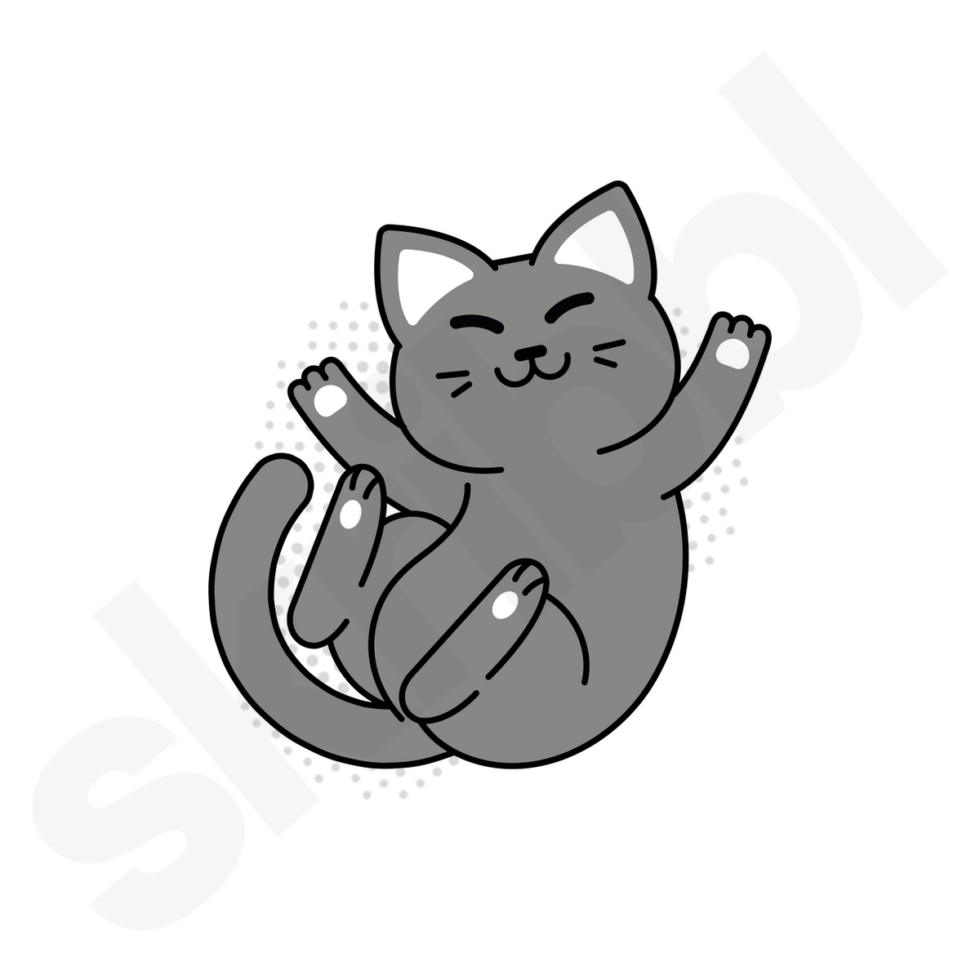 'Happy Cat' Illustration | Cat-tastic