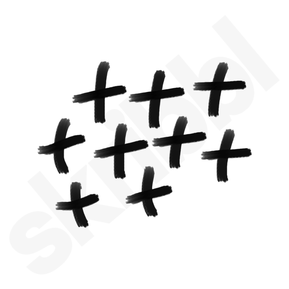 'Crosses' Illustration | Boho Pattern Two