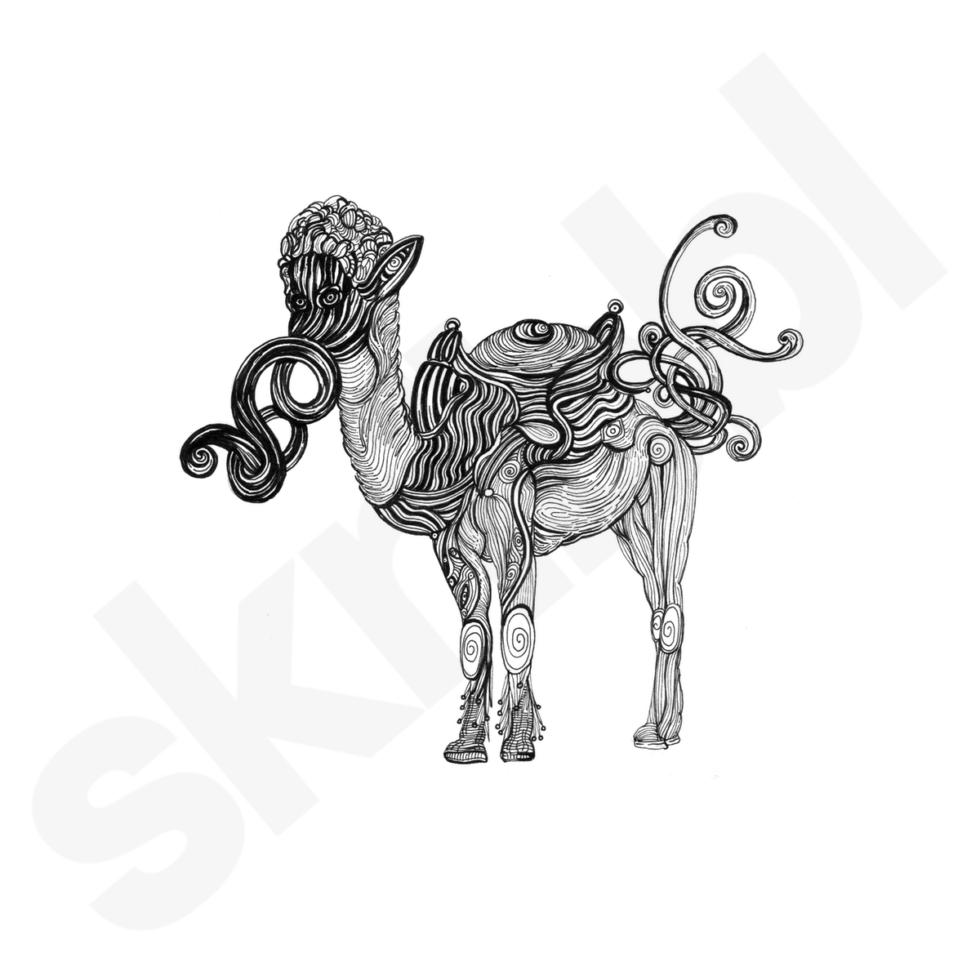 'Devil Sheep' Illustration | Fantasy Animals