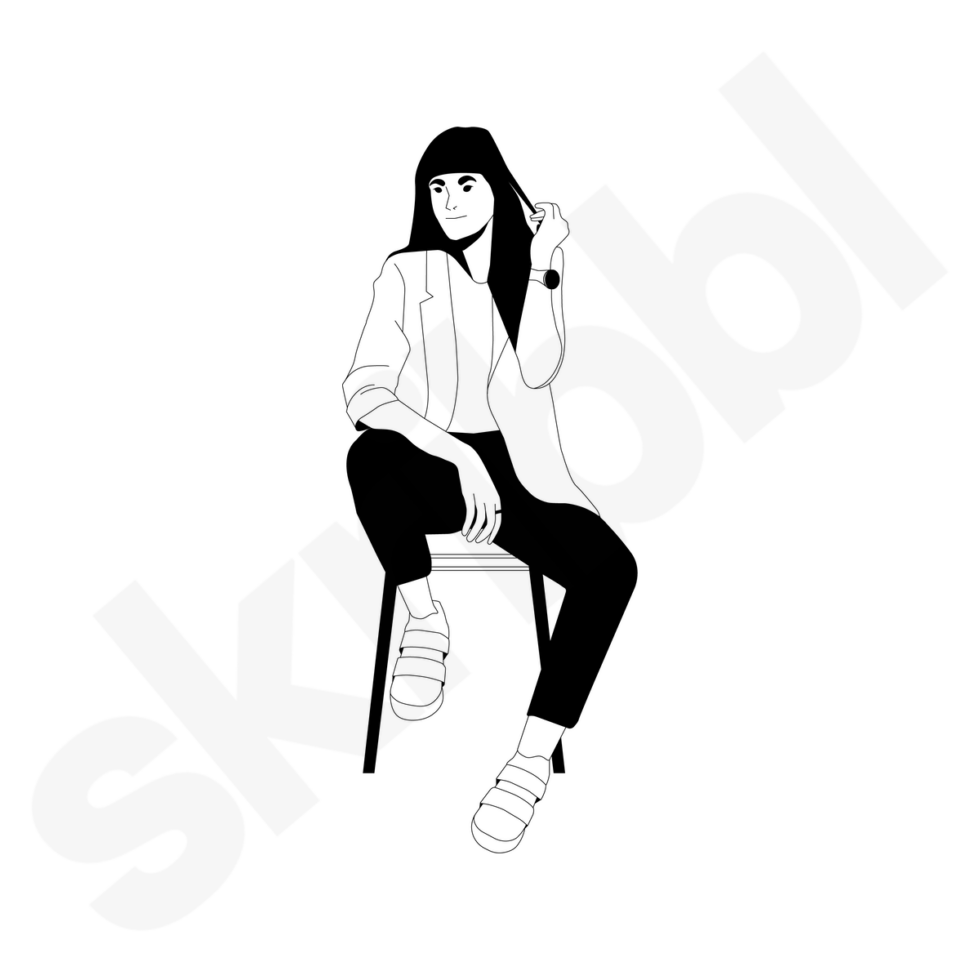 'Sassy Woman' Illustration | People in Poses