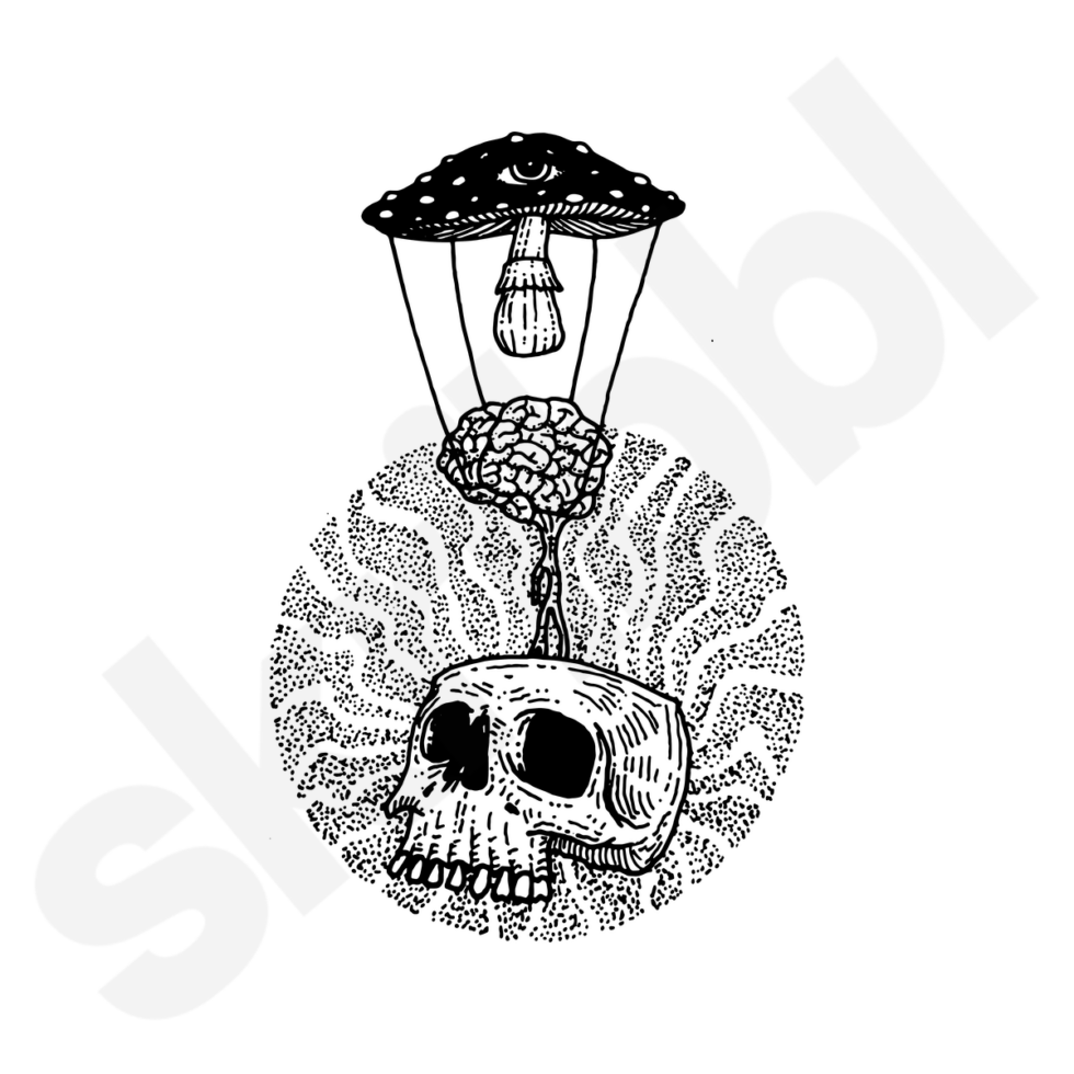 'Elevated Mind' Illustration | Mushrooms